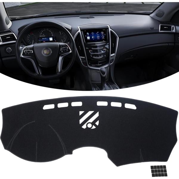 商品名KEYOOG Flannel Dashboard Cover Nonslip Car Dash Board Mat Fit for 2010-2016 Cadillac SRX Sunshade No-Glare Non-Slip P...