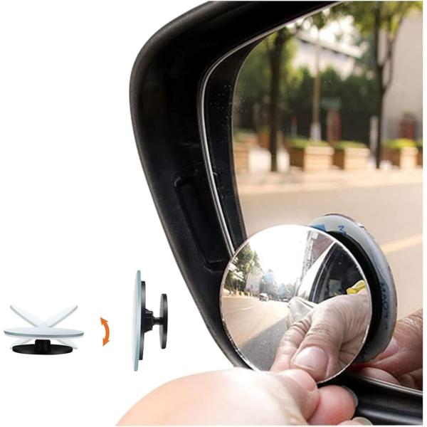 商品名2PCS Blind Spot Car Mirror-360°Wide Angle Side Applicable to Various Models Blindspot Blindspot Mirror Automotive Ext...