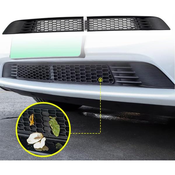 商品名TeslaモデルYフロントグリルスクリーンモデルYアクセサリースプリットタイプネット装飾カバー(ブラック)Front Grill Mesh Grille Grid Inserts for Tesla Model Y front gri...