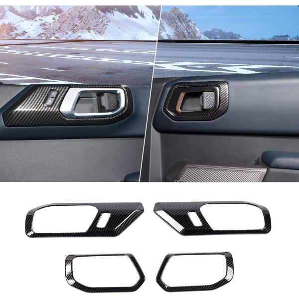 商品名RT-TCZ Door Inner Grab Handle Cover Door Handle Frame Decor Trim Interior Accessories for Ford Bronco 2021 2022 4PCS,...