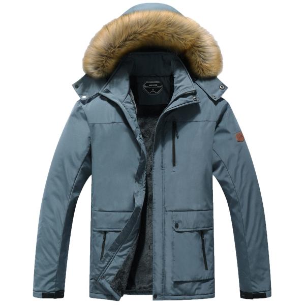商品名: [Heywood] MOERDENG chamarra de nieve de invierno para hombre, c〓lido, impermeable, con capucha, ropa de trabajo, Ha...