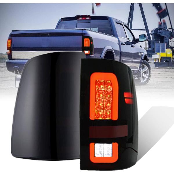 商品名Jie Norman upgraded Led Tail Lights Assembly Replacement for Dodge Ram 1500 2500 3500 2009-2018 Pair Rear Lamp Stop B...