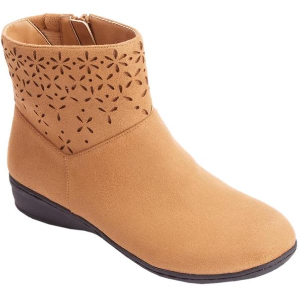 商品名Comfortview Wide Width Zenni Bootie | Short Ankle Boot | Women's Winter Shoes - 12 W, Camel Brownブランド：Comfortview商品サイ...