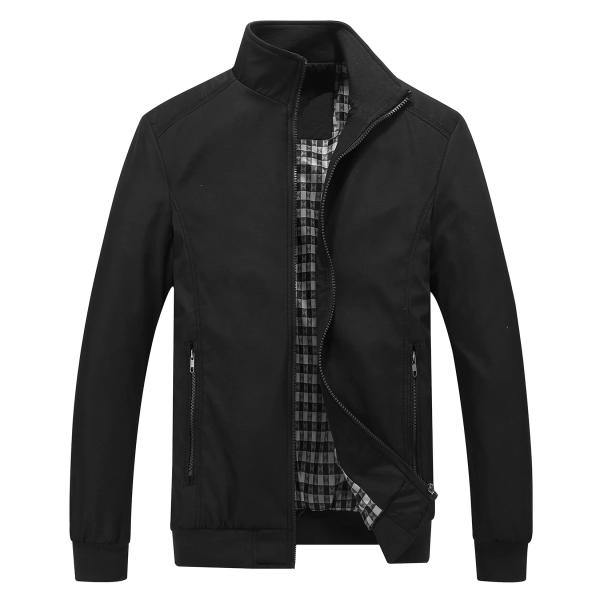 商品名:  Lu's Chic Men's Plus Size Lightweight Jacket Full Zip Windbreaker Windproof Coat Wind Resistant Shell Softshell wi...