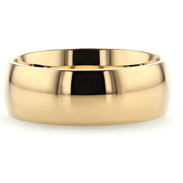 商品名Thorsten Vanna Titanium Rings for Men - Wedding Bands for Him, Lightweight &amp; Durable Rings w/Polished Beveled Edg...