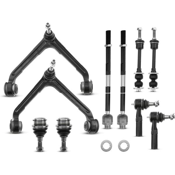 商品名A-Premium 10Pcs Front Suspension Kit, Upper Control Arm Sway Bar Link Lower Ball Joint Inner Outer Tie Rod End, Compa...