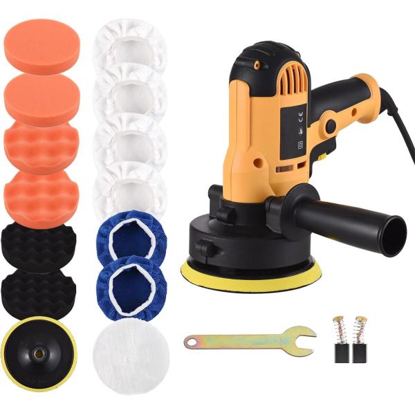 商品名Buffer Polisher, Geevorks Buffer Waxer 5-inch, Variable Speed Car Polisher 600-3700RPM with Detachable Handle/ 6PCS S...