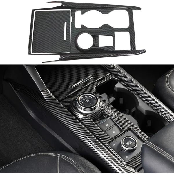 商品名AOKIO Center Console Gear Shift Panel Cover Trim for Ford Explorer Interior Accessories 2020 2021 2022 2023 (Carbon F...