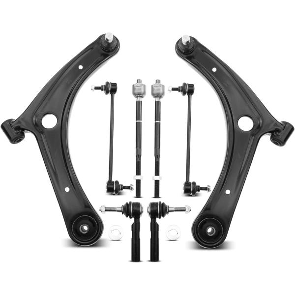 商品名A-Premium Set of 8, Lower Control Arm, Sway Bar Link, Inner Outer Tie Rod End Compatible with Dodge Caliber 2007-2012...