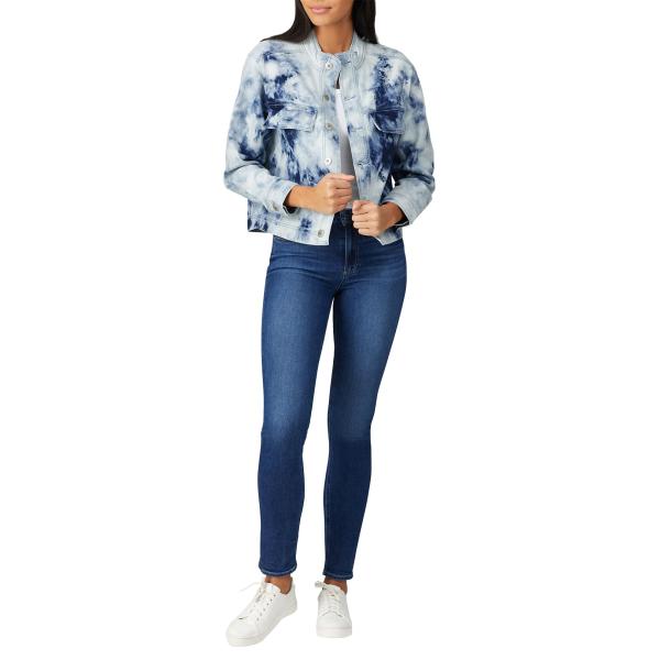 商品名:  FIFTEEN TWENTY Rent the Runway Pre-Loved Blue Tie Dye Jacket, Blue, Largeブランド: Fifteen Twenty商品サイズ: Large高さ: 31cm横...