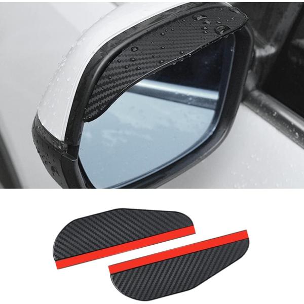 商品名Banseko 2 Pieces Mirror Rain Visor Eyebrow,Sunroof Moldings Side Mirror Visor Rain Guards,Universal Car Rear View Mir...
