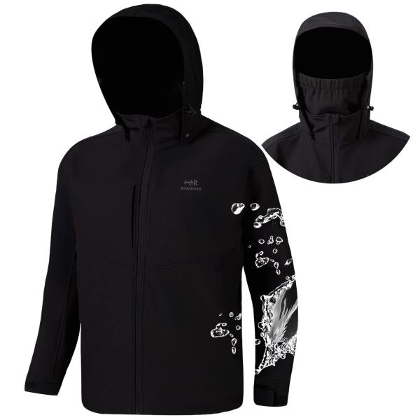 商品名:  BASSDASH Splice Insulated Hunting Fishing Softshell Jackets with Face Cover Water Resistant for Men Windproof Flee...