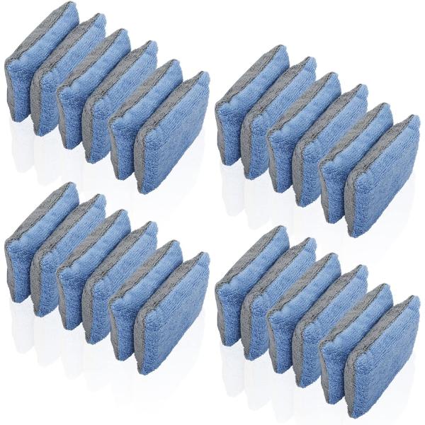 商品名AuInLand Wax Applicator Sponge, Microfiber Applicator Pad, Foam Waxing Pads, 24 Packs, Blue &amp; GreyAuInLand Wax Ap...