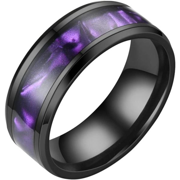 商品名Lady 1PC Wedding Band for Women Men Minimalist Design Ring Statement Ring Couple Rings Size 6-13 (Purple, 8)ブランド：Gene...