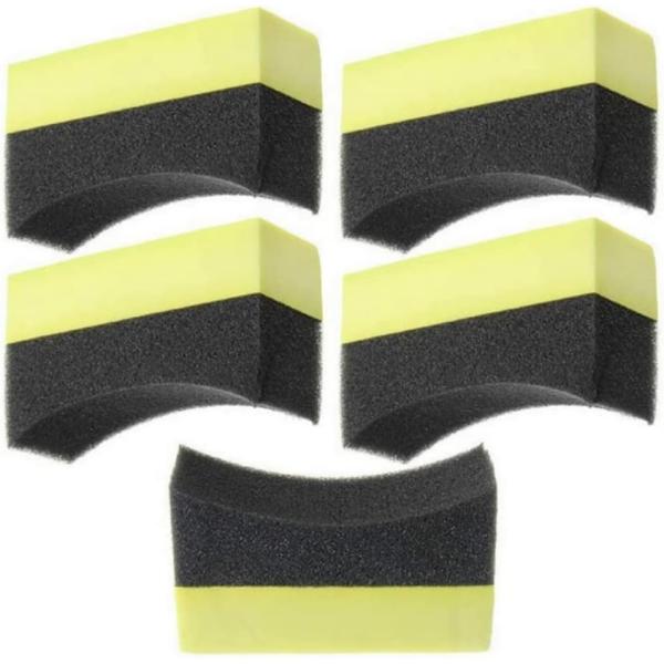 商品名AEIOFU Dura Dressing Tyre Meguiars Tyre Gel Tire Dressing Applicator Automotive Car Detailing Sponge Washer Curved Fo...