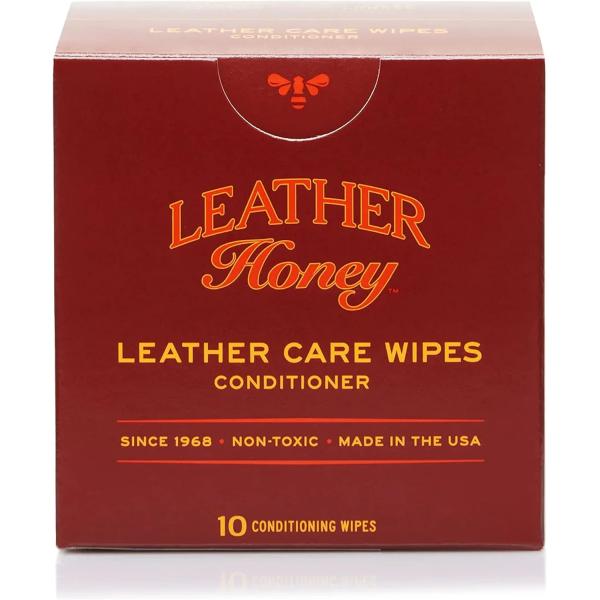 商品名Leather Honey Leather Conditioner Wipes - Leather Conditioning Wipes for On-The-Go - The Best Leather Conditioner for...