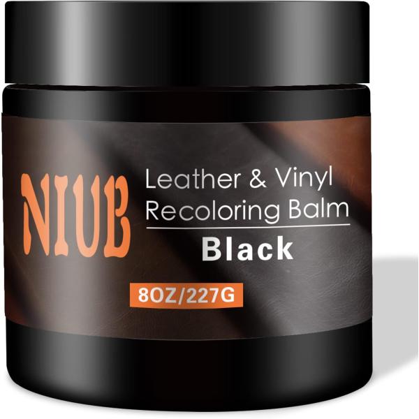 商品名NIUB Leather Recoloring Balm, 8Oz Black Leather Color Restorer, Leather Scratch Remover, Leather Restorer for Couches...