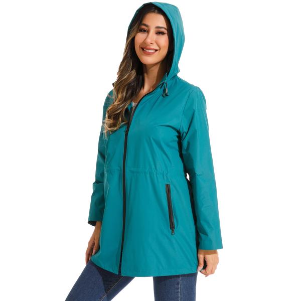 商品名:  GUANYY Waterproof Anorak Rain Jacket for Women - Stylish &amp; Durable Protection (Turquoise Blue, Medium)ブランド: GU...