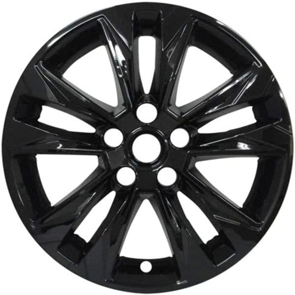 商品名17"" Gloss Black Wheel Skin Set for Made for Chevrolet Trailblazer LS (21-22) | Durable ABS Plastic Cover - Fits Dire...