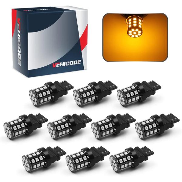 商品名VEHICODE 3157 LED電球 アンバー イエロー ウィンカーライト 3057 3156 3157A 3157NA 3457 3457A 4114 4157 4157NA テールブレーキ ウインカー フロントデイタイム ランニ...