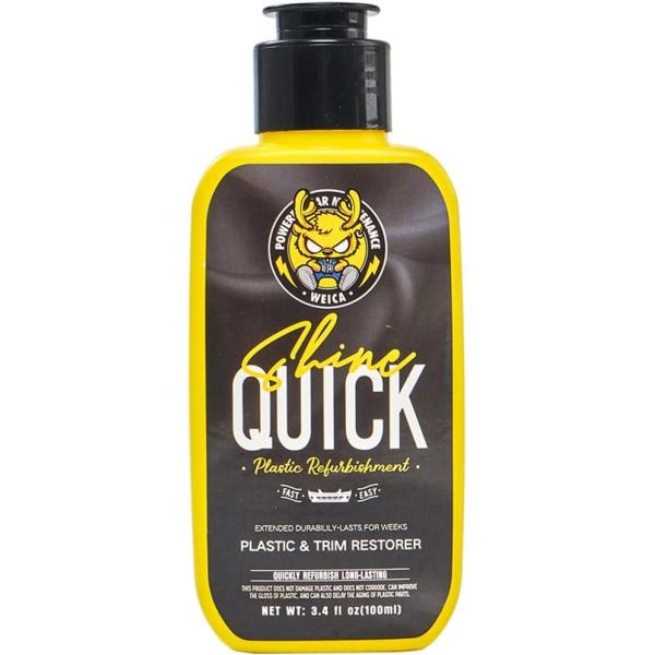 商品名WEICA Plastic Restorer - Quick Coat Back On Black Gloss Trim Restorer Cream, Automotive Plastic Care Highly Concentra...