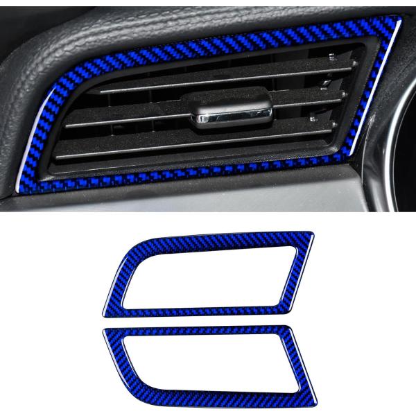 商品名YAMUDA Compatible with 2PCS Carbon Fiber Sticker Car Dashboard Air Outlet Interior Decoration Accessories for Ford Mu...