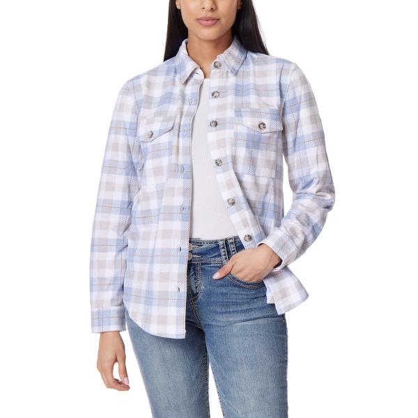 商品名:  WallFlower Women's Taylor Essential French Terry Boyfriend Fleece Spring, Summer and Fall Light Shacket Jackets, L...