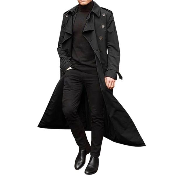 商品名:  Ymosrh Rain Jackets, Jackets for Men Puffer Vest Leather Jacket XL Men's Long-Slevee Luxury Full Length Trench Coa...