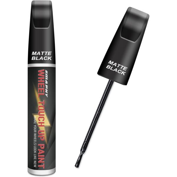 商品名Black Rim Touch Up Paint, Wheel Repair Paint Quick And Easy, Touch Up Paint for Cars Wheel, Black Car Rim Paint for C...