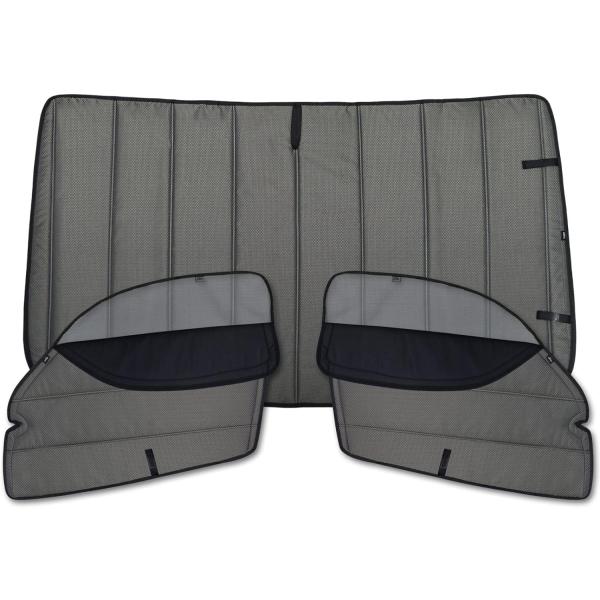 商品名VANNCAMP 4シーズン フロントガラスカバーとフロントドアウィンドウカバー(ペア) スクリーンベント付き 2019-現行メルセデスベンツスプリンターウィンドウカバー オリーブグレーVANNCAMP 4 Season Windsh...