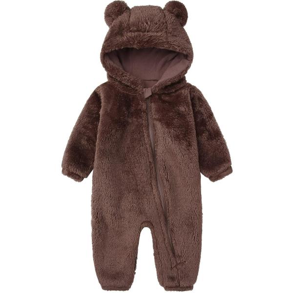 商品名:  Baby Girl Boy Snowsuit 0-3 Months Jacket Hooded Romper Jumpsuit Infant Onesie Winter Outwear Brown 0-3 Monthsブランド:...