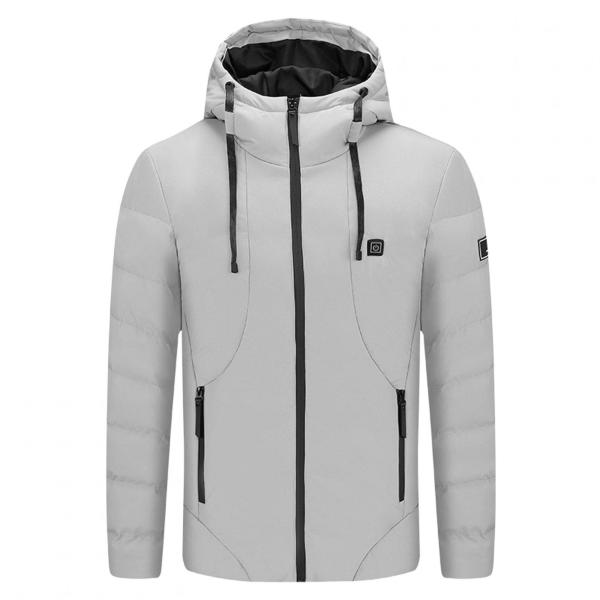 商品名:  Upgraded Lightweight Heated Jacket for Men USB Rechargeable 5 Area Heating Vest Winter Zipper Hooded Outdoor Coats...