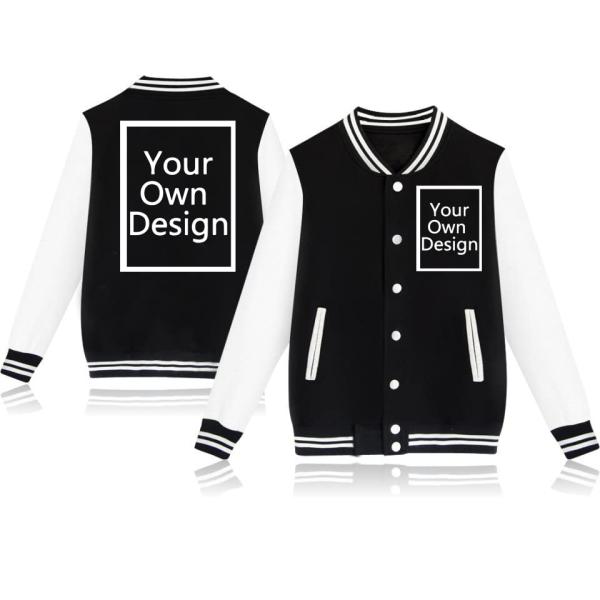 商品名:  ALRRGPB Custom Mens Varsity Jacket Design Your Own Baseball Jacket Personalized Bomber Jackets Printed Photo Front...