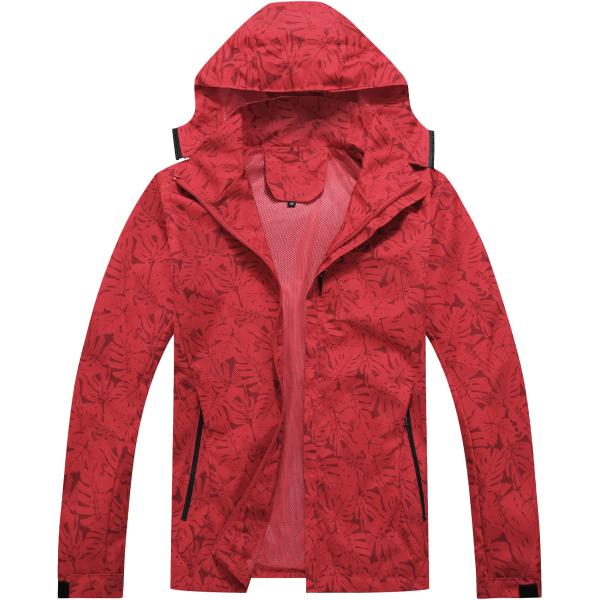 商品名:  V VALANCH Mens Rain Coat Waterproof with Hood Lightweight Windbreaker Golf Rain Jacket (Leaf Red,2XL)ブランド: V VALAN...