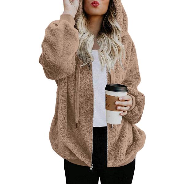 商品名:  Ladies Thickened Overcoat Solid Color Warm Winter Fleece Lined Hoodie Snow Coat Jacket Outwear Classic Jacketブランド:...