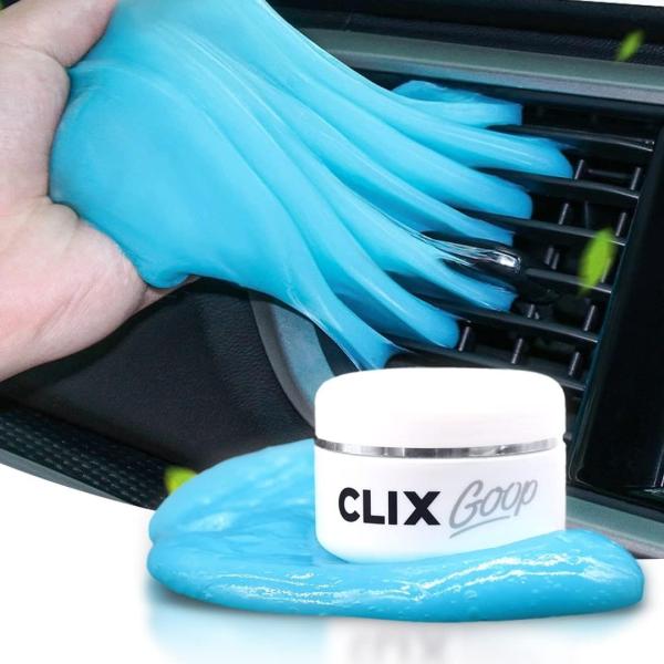 商品名CLIX Goop - Car Cleaning Gel, Cleans Hard to Reach Places Like Vents, Cupholders, Center Consoles, and More. Perfect ...