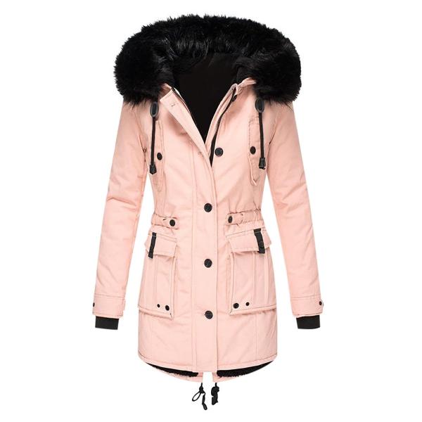 商品名:  Bilqis Winter Coats for Women Plus Size Puffer Jacket Thick Warm Fleece Lined Parka Hooded Outwear Loose Down Padd...