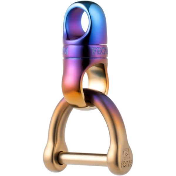 商品名TISUR チタンキーリング キーチェーンリング 高耐久 スイベルキーリング カラビナキーチェーン 男女兼用 キーチェーンアクセサリー (マルチスイベル1個+リングS)TISUR Titanium Key Ring, Key Chai...