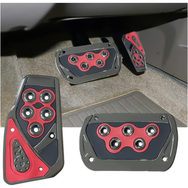 商品名AUCELI 2PCS Nonslip Car Pedal Pads, Automatic Transmission Brake and Accelerator Pedal Covers, No Drilling Vehicle Fo...