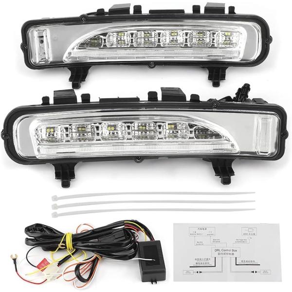商品名Akozon 2011 2012 2013 2014 for Ford Edge Fog Lights Daytime Running Light 2pcs LED Lights Fog Light Fits for Ford Edg...