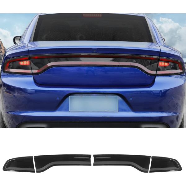 商品名Jimen ダッジチャージャー2015-2022に対応 テールライトカバー トリムテールライトオーバーレイ 4個Jimen Compatible with Dodge Charger 2015-2023, 4PCS Tail Ligh...