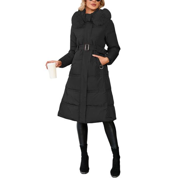 商品名:  Wyeysyt Women's Down Puffer Coat with Faux Fur Hood, Winter Warm Removable Hooded Parka Slim Maxi Over Knee Thicke...