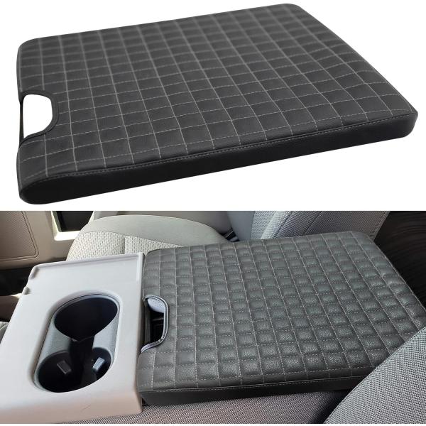 商品名LOCOY センターコンソールカバー フォード F150 アクセサリー 2015-2023 F250 F350 F450 アクセサリー 2017-2023 40 ジャンプシート アームレストボックス 蓋 保護 インテリア ミドルコンソ...
