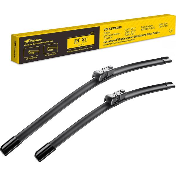 商品名2 Wiper Blades 24""/21"" Replacement for BUICK Enclave 2008-2011,CHEVROLET Malibu 09-12,CHEVROLET Traverse 09-11 Wind...