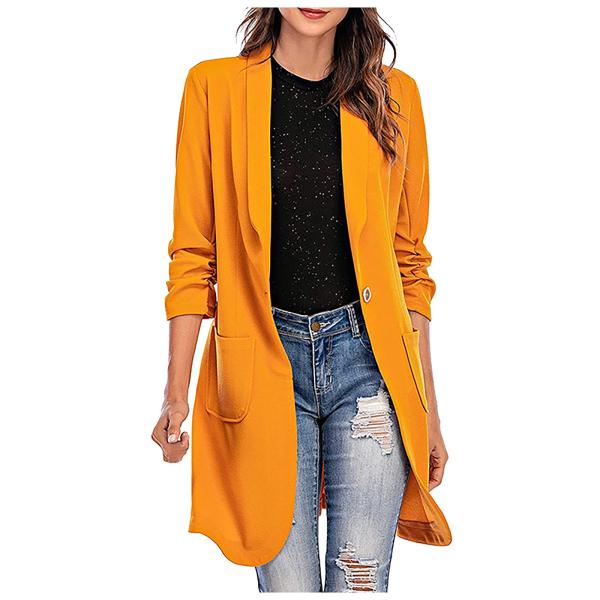 商品名:  Trench Coats For WomenWinter Jacket For Women Womens Rain Coat Ladies Jacket Women's Solid Color 3/4 Sleeve Mid-Le...
