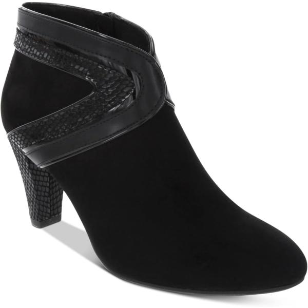 商品名Karen Scott Women's Snake Multi-Media Padded Wendaa Almond Toe Zip-up Booties Black Size 10 Mブランド：Karen Scott商品サイズ：10...