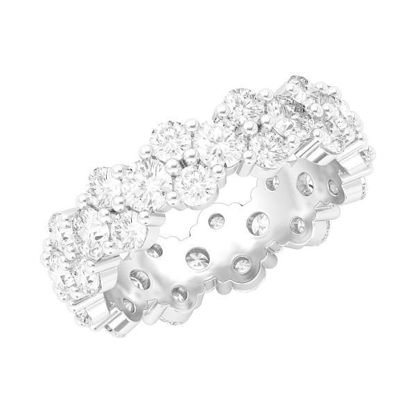 商品名:  Sterling Silver Full Eternity Garland Ring Cluster with Simulated Diamond Wedding Ring For Women (6ブランド: THELANDA高...