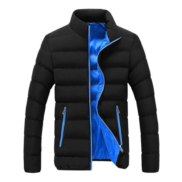 商品名:  Winter Coats for Men Lightweight Puffer Jackets Hoodless Thermal Warm Down Coat Contrast Color Fashion Hooded Wind...