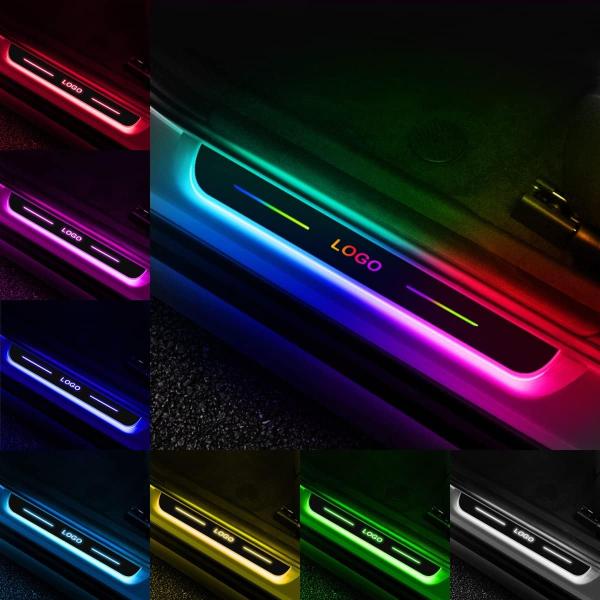 商品名LED Car Door Sill Lights, Customizable Car Door Welcome Courtesy Lights, Auto-Sensing Waterproof Wireless Car Thresho...