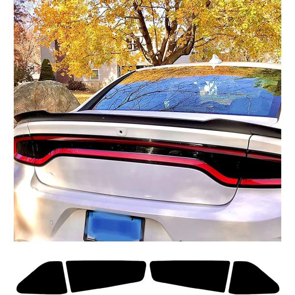 商品名xinghe Tail Light Tint Overlay for Dodge Charger 2015-2023, Precut Dark Matte Black Taillight Overlay Decals, Black T...